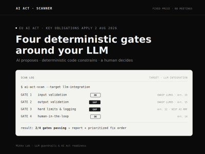 AI Act Readiness Scan & Compliance Report for LLM Integrations | Upwork