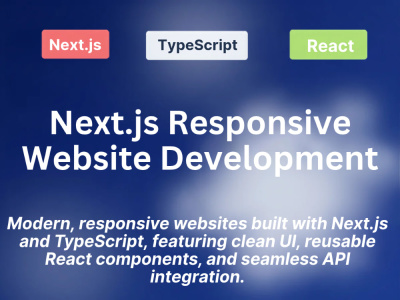 A modern responsive Website | Next.js, TypeScript, Frontend Development ...