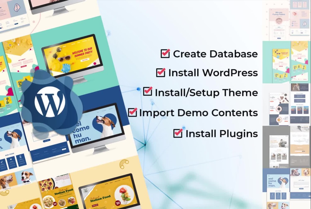 Wordpress Installation And Theme Setup With Plugins And Demo Content Upwork