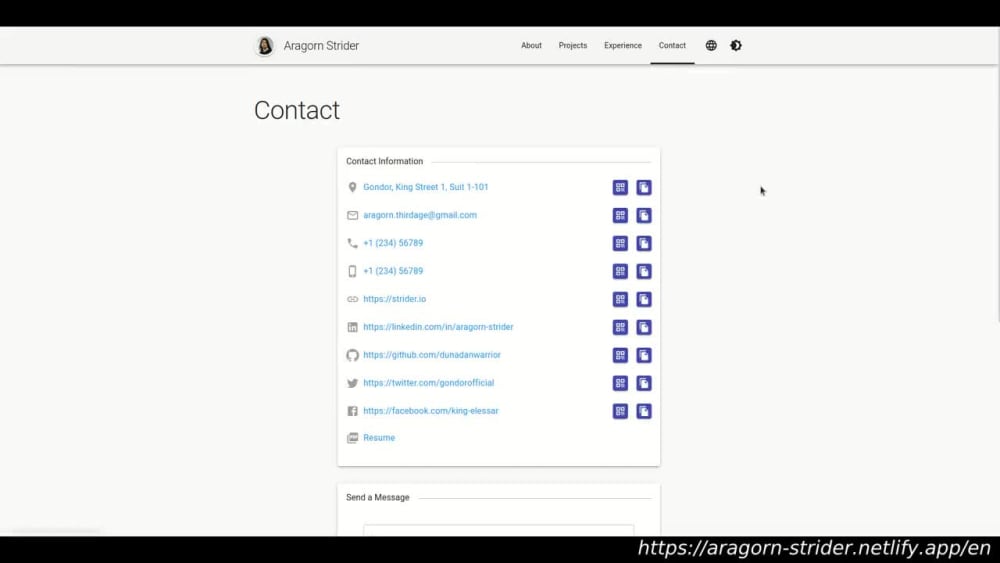 A Portfolio web application to showcase your work and experience | Upwork