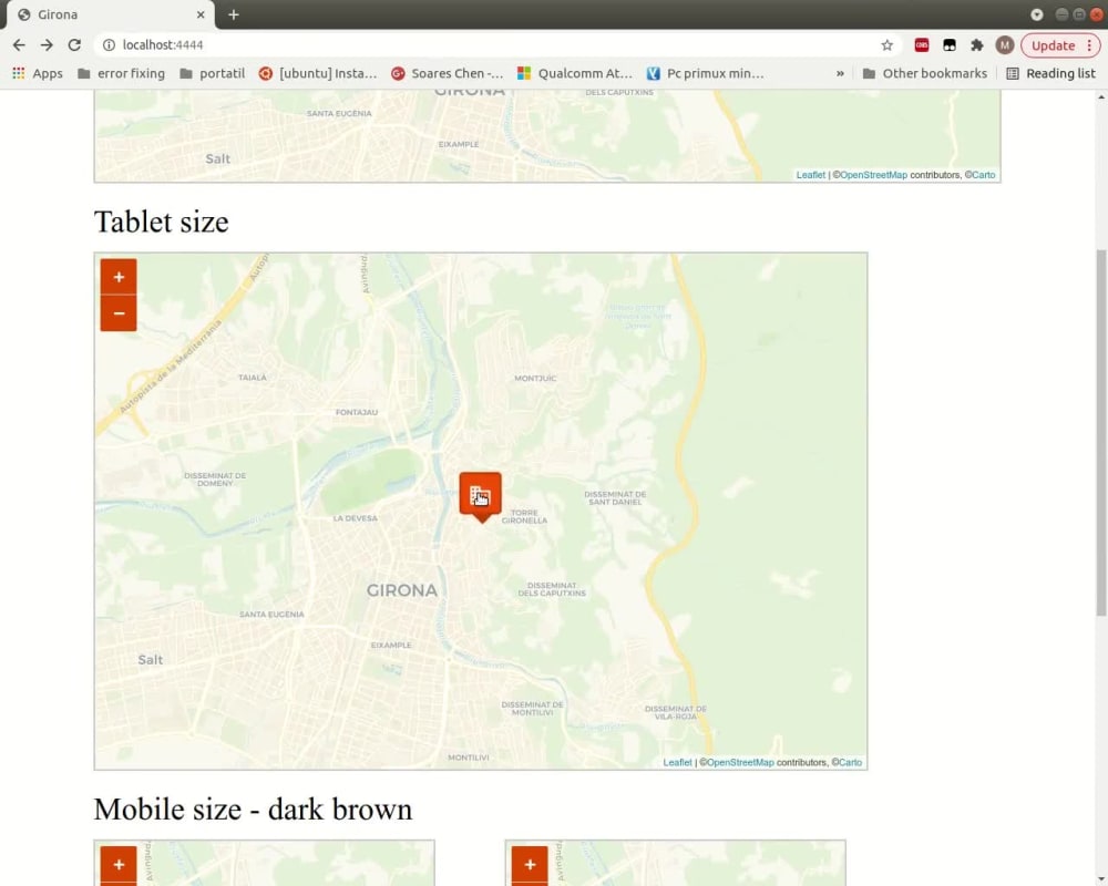 A beautiful contact map for your website. | Upwork