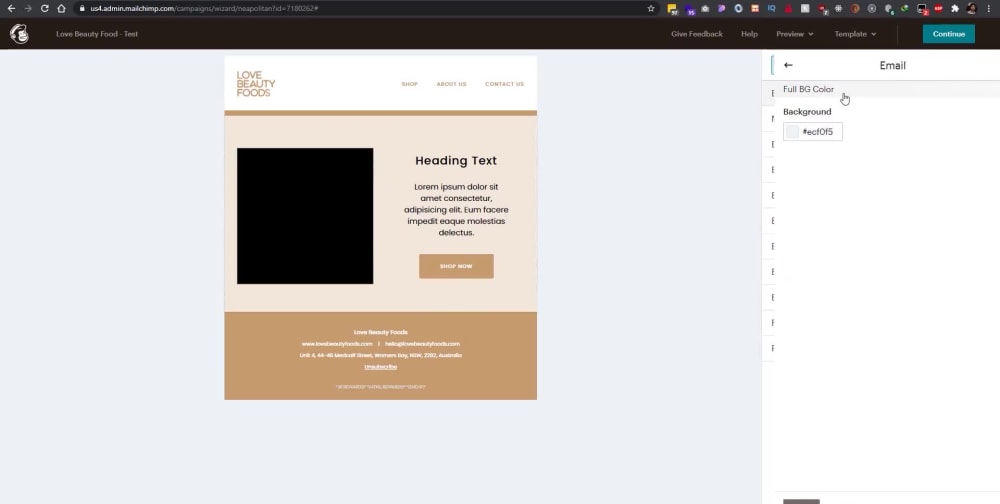 A unique super responsive editable Mailchimp Template for your business ...