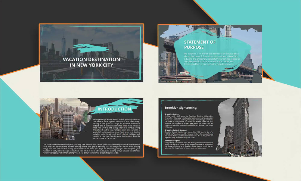 A modern powerpoint presentation design | Upwork