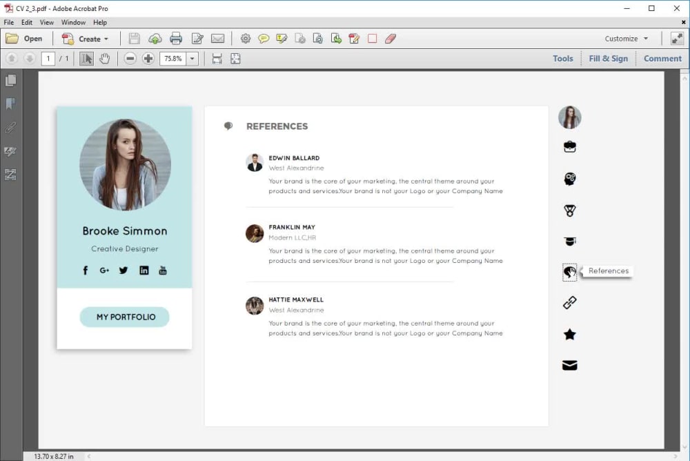 A digital clickable resume | Upwork