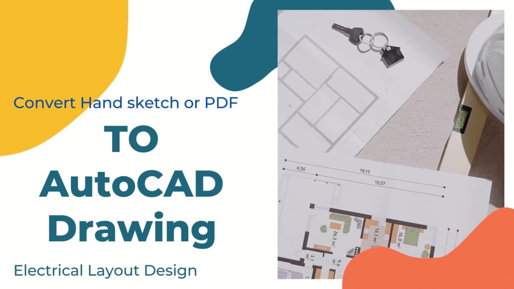 Drawing of your Electrical layout plan in AutoCAD 2D. | Upwork