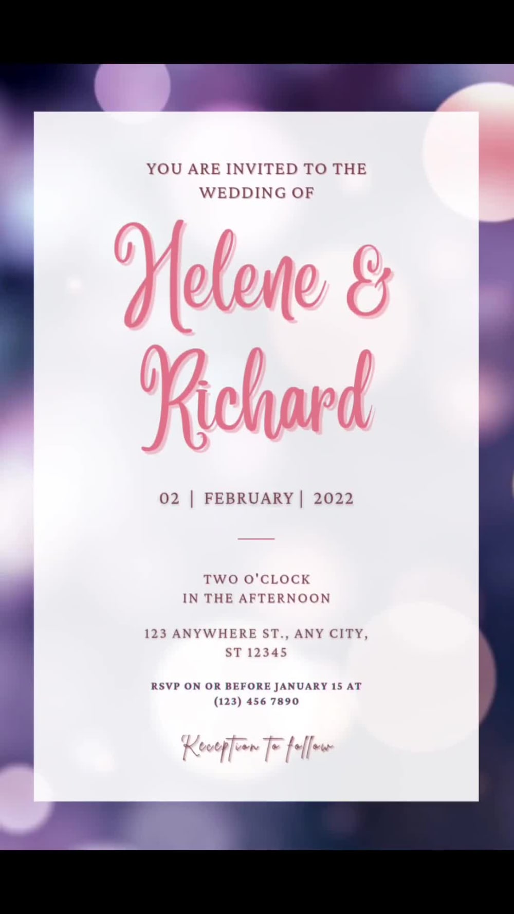 An amaizing invitations to send to your friends and family | Upwork