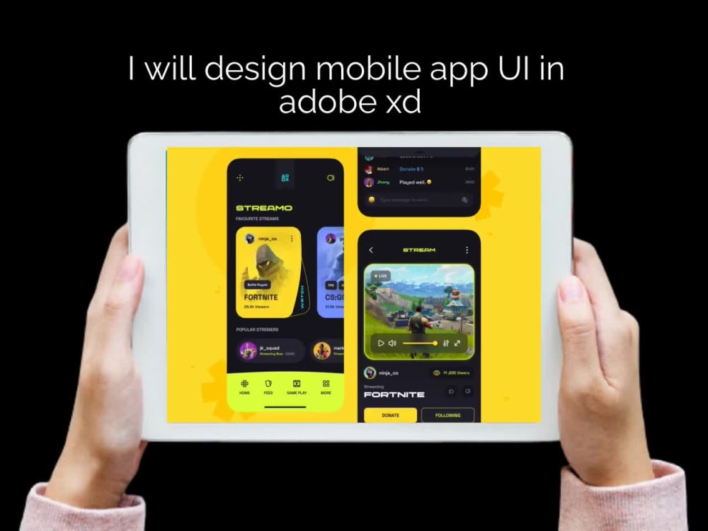 Mobile app UI in adobe xd | Upwork