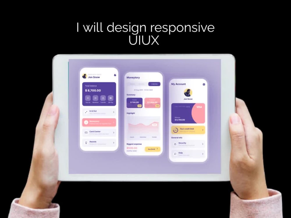 Modern website UI UX and responsive landing page | Upwork