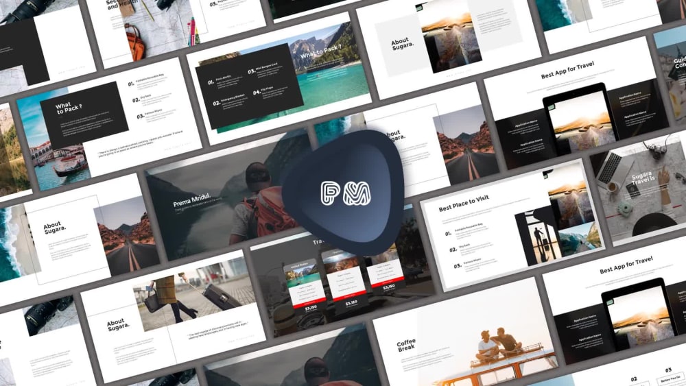 A Professional Powerpoint Pitch Deck with Master Template and Custom ...