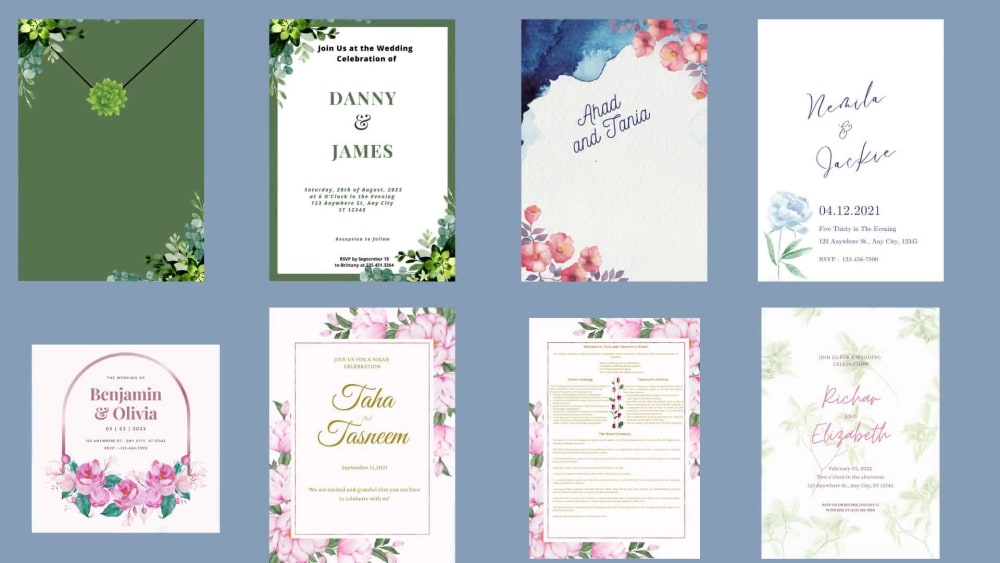 Unique wedding invitation cards and invitation cards for any event ...
