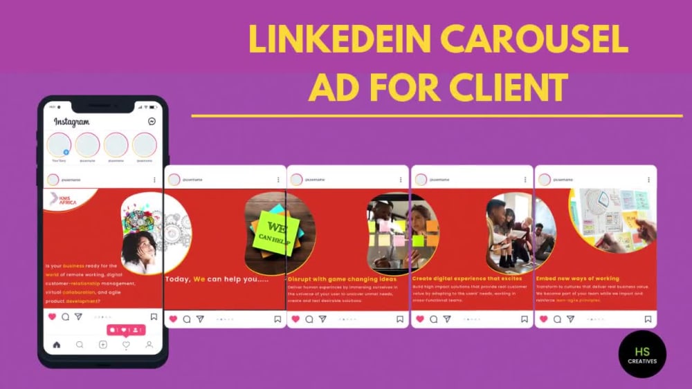 Eye catchy Instagram or Facebook carousel post and carousel ads | Upwork
