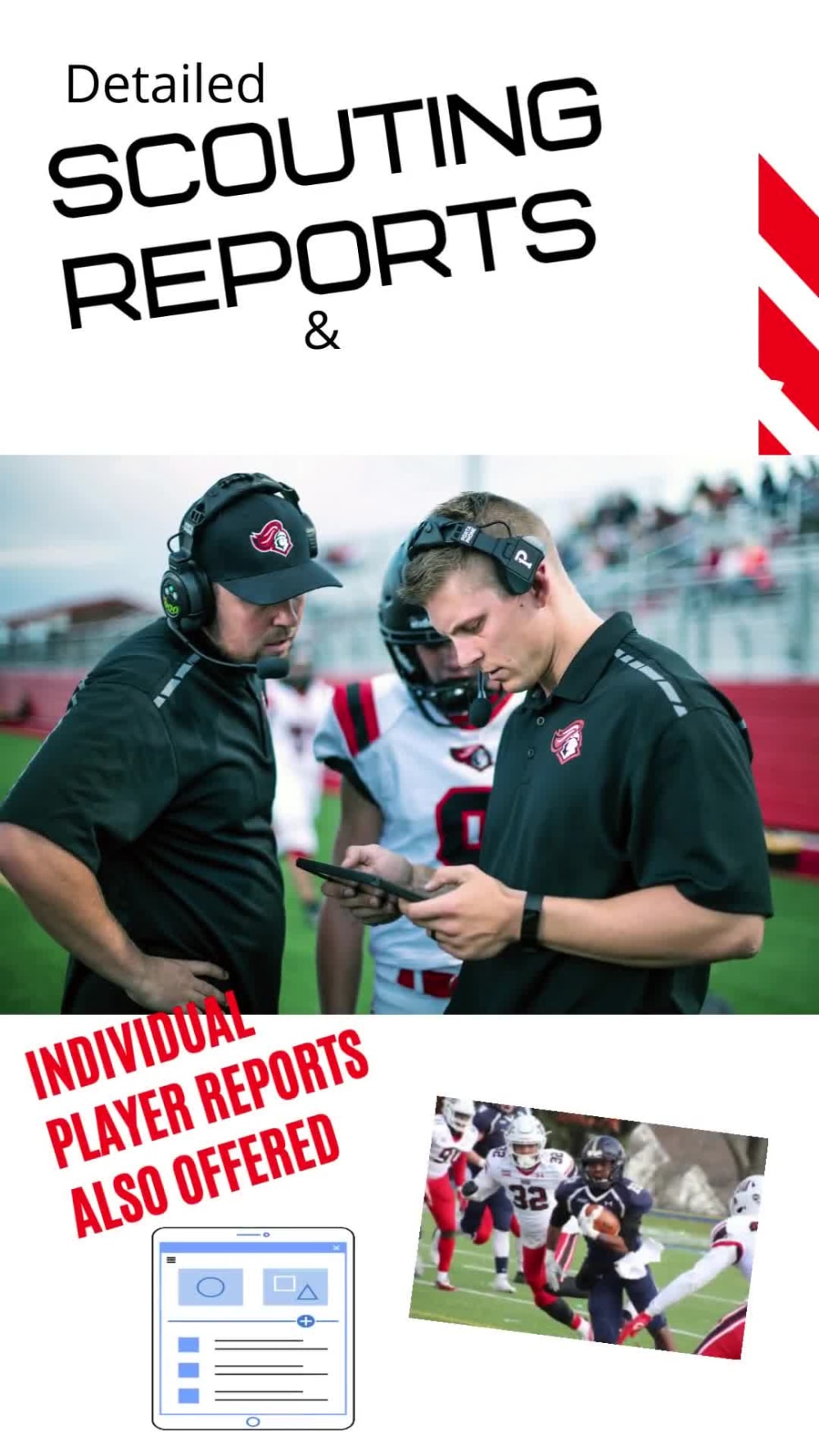 A detailed scouting report of an opponent or film breakdown game report ...