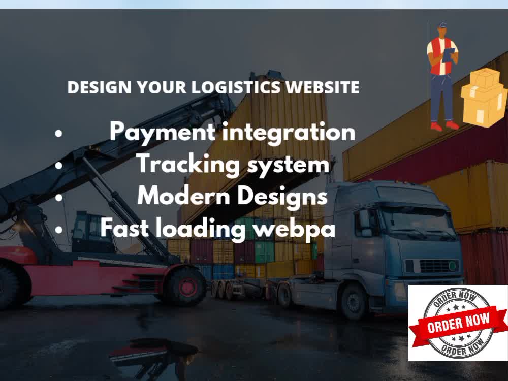 An amazing Logistics website for your freight company | Upwork