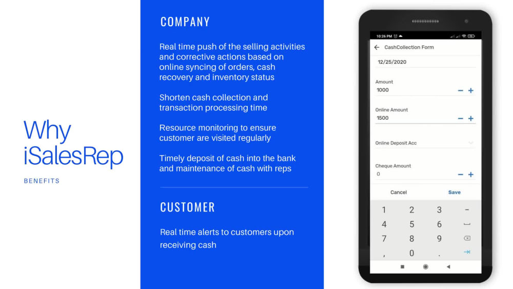 A Cash Collection App built for Distribution Concerns | Upwork