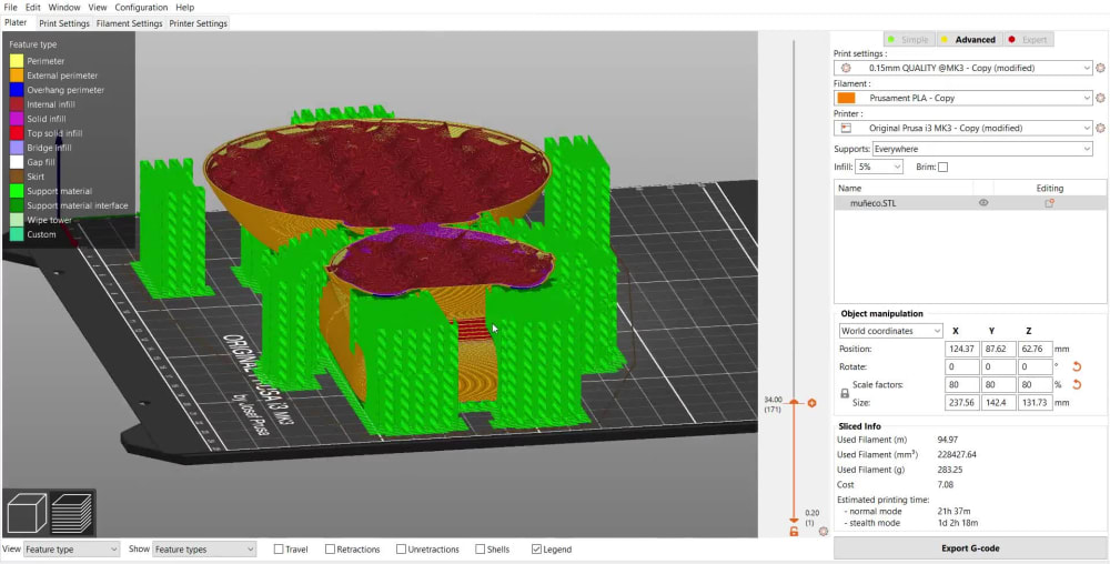 3d model for functional 3d printed object (stl, prt, blueprints, etc ...