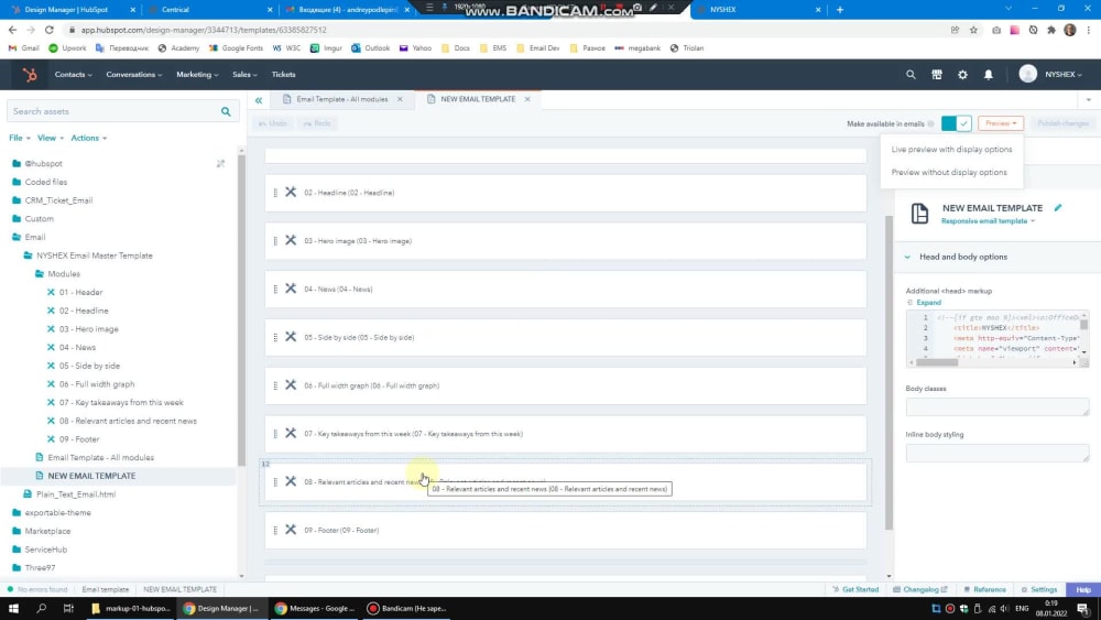 A responsive editable HubSpot email (design & code) | Upwork