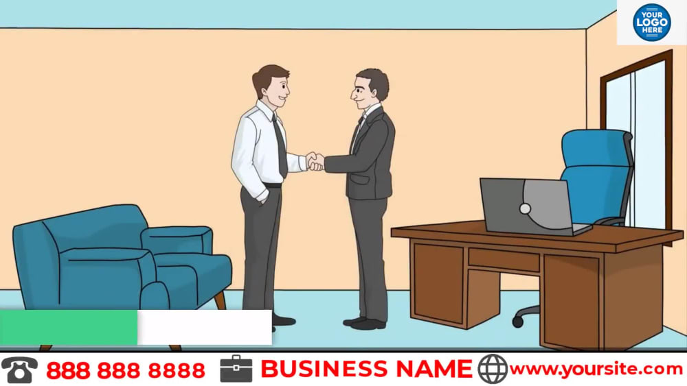 Real Estate service or Realtor 2D animated and whiteboard animated ...