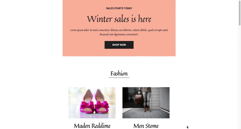 An e-commerce responsive email template newsletter | Upwork