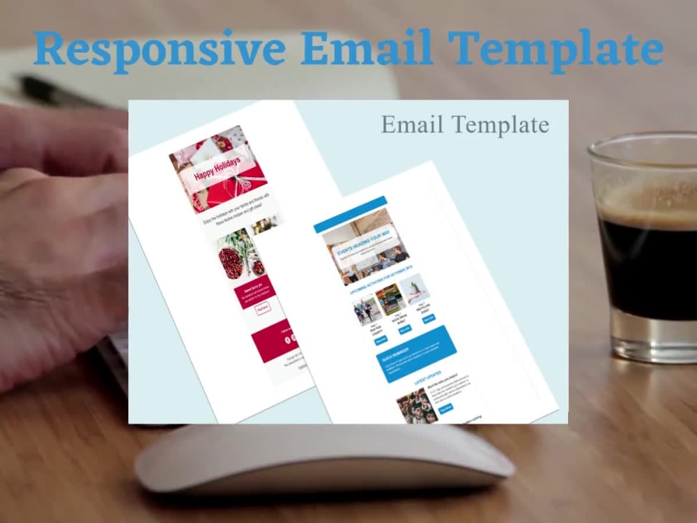 A Fully Responsive HTML Email newsletter Template | Upwork