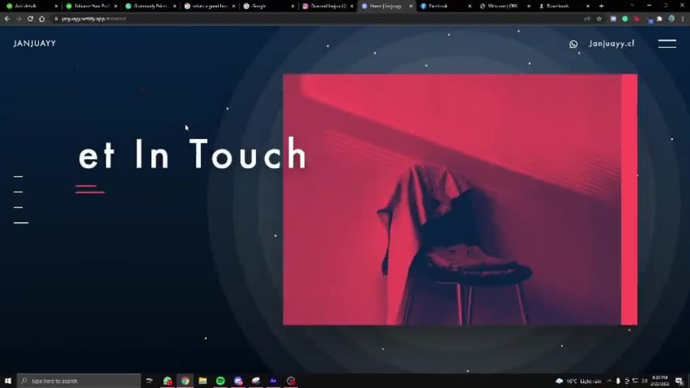 Yourself a futuristic portfolio | Upwork