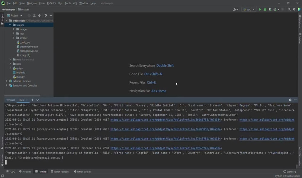 A User Friendly Web Scraping Script Upwork
