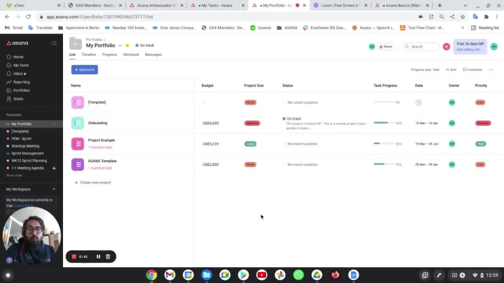Customized templates in ASANA as required, need-based Asana training ...