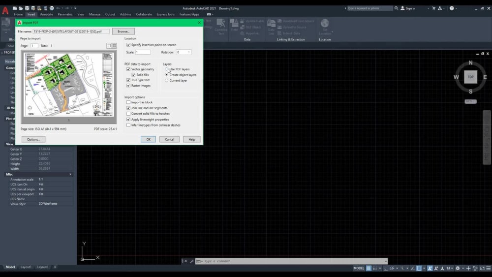Very good 2D Cad from PDF convert with layers | Upwork