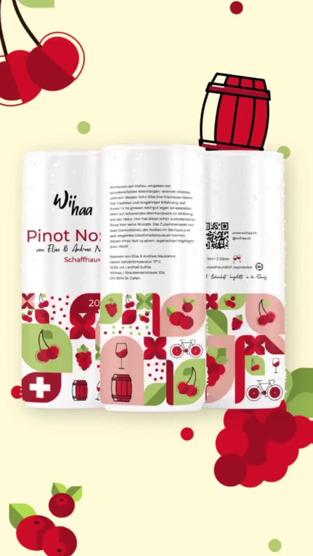 A vibrant, fresh, modern, playful label, packaging for your product ...