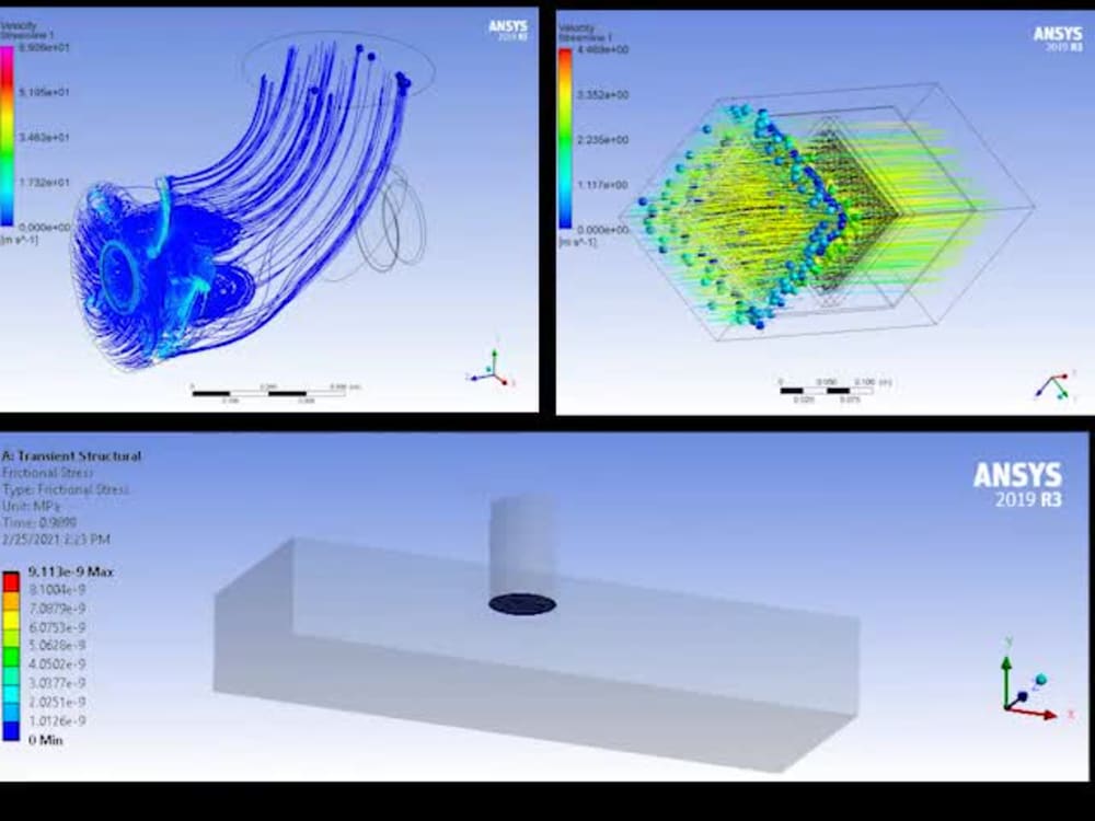 Fea And Cfd Simulations In Ansys Solidworks And Abaqus Upwork