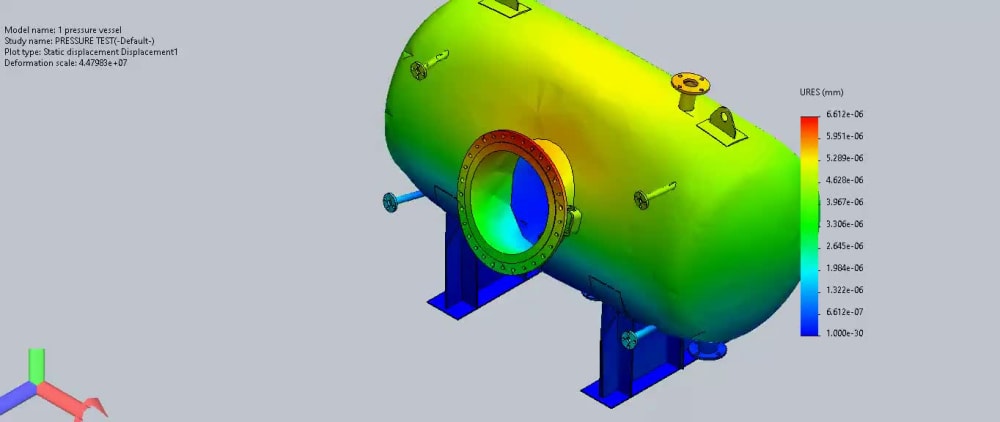 Simulation Fea Cfd 3d Modeling On Solidworks Upwork