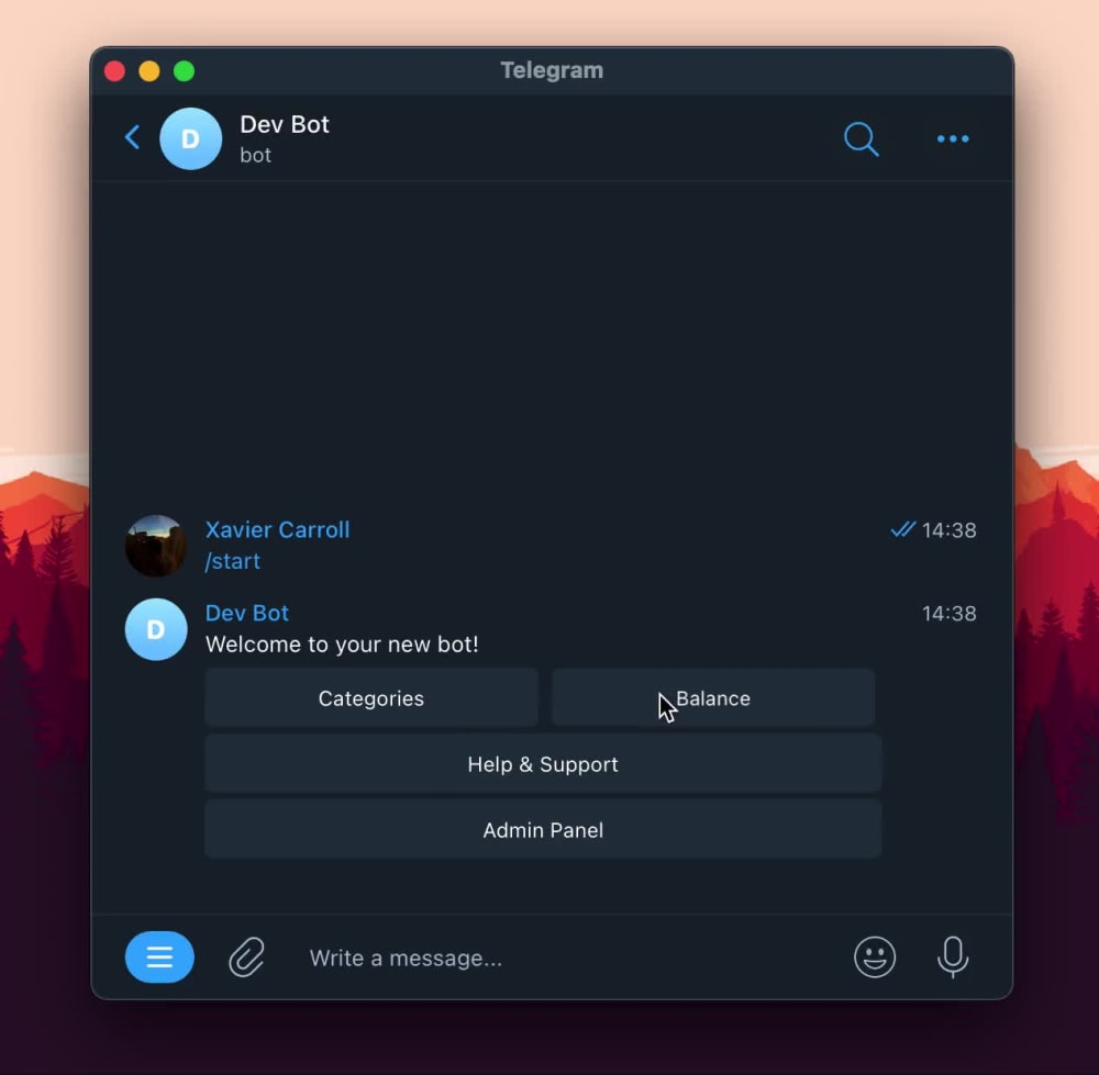 A professionally programmed custom telegram chatbot | Upwork A professionally programmed custom telegram chatbot | Upwork
