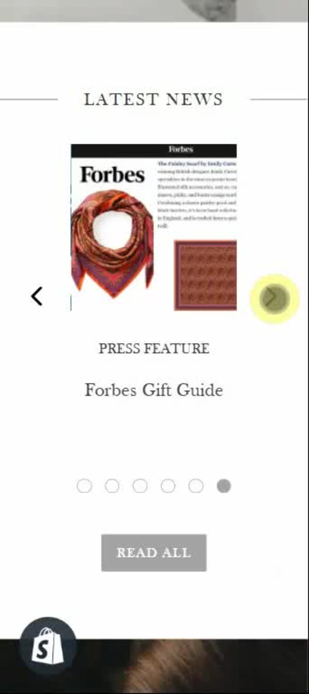 A fully responsive "slider" section for your Shopify store | Upwork