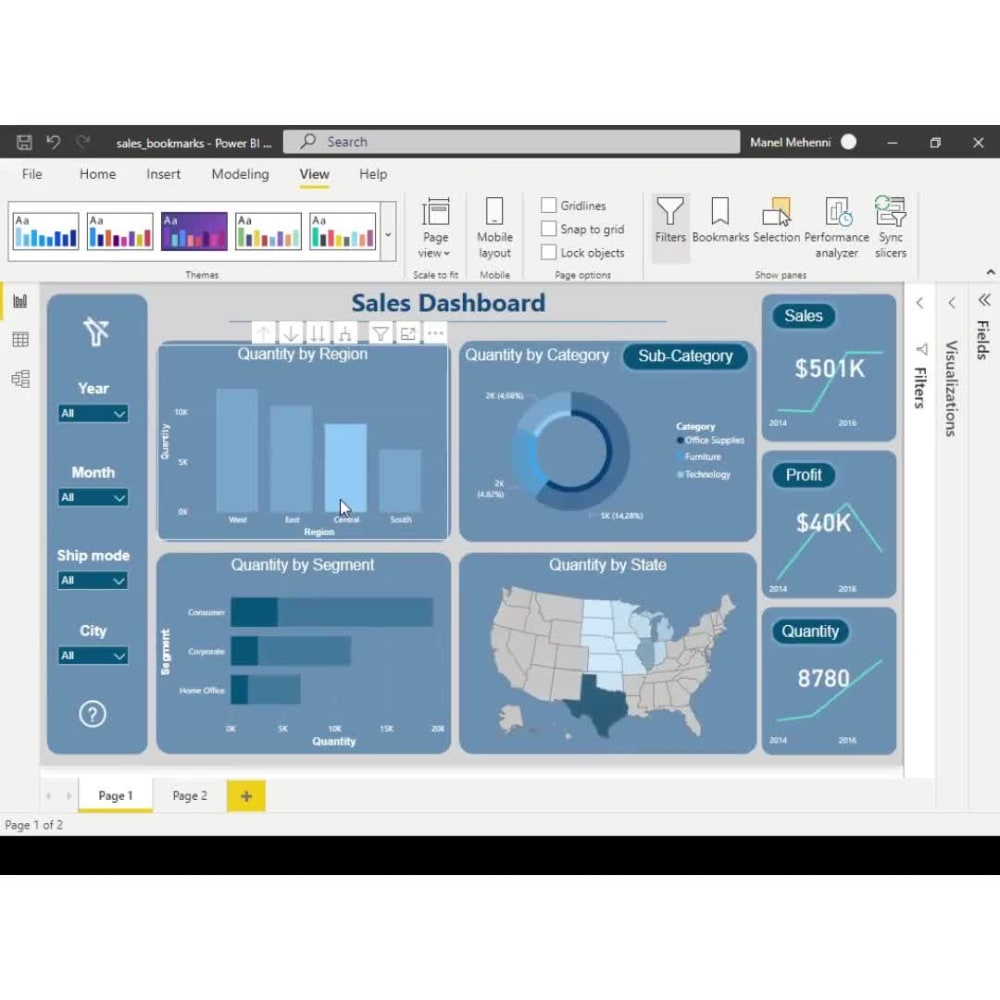 A professional and interactive Power BI dashboard | Upwork