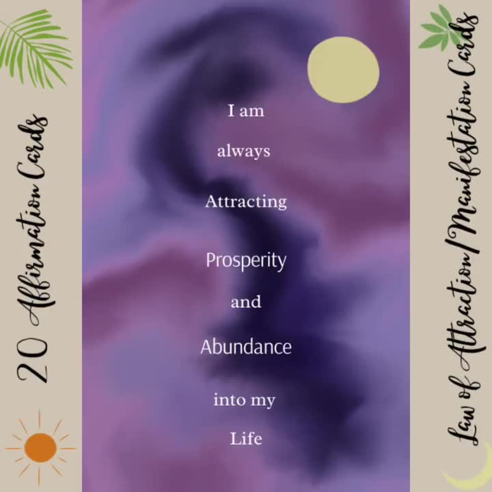 A high quality Affirmation Templates/Cards for you or your business ...