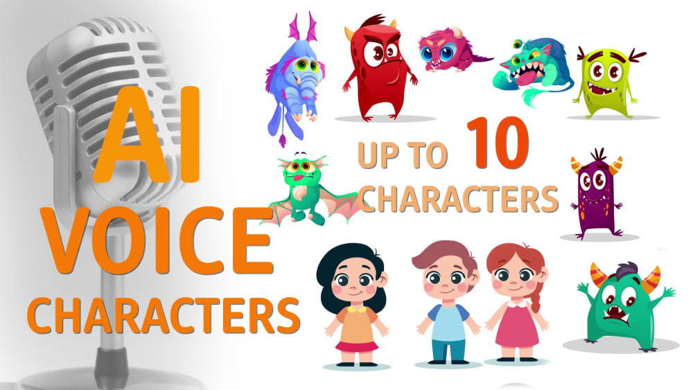 Amazing AI voice over for kids' animation. Over 20 different characters ...