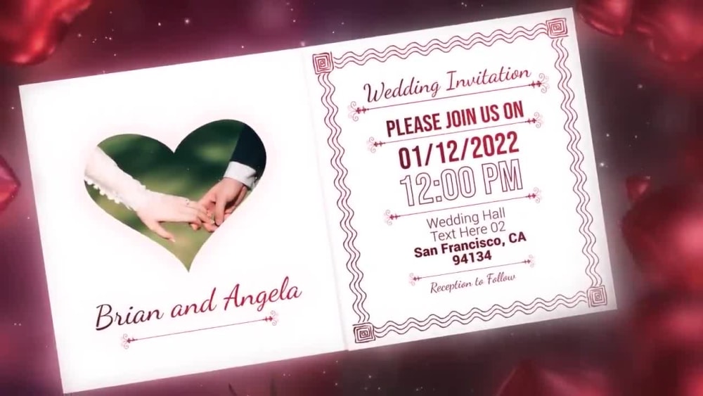 An amazing wedding invitation animated card within 24hrs | Upwork