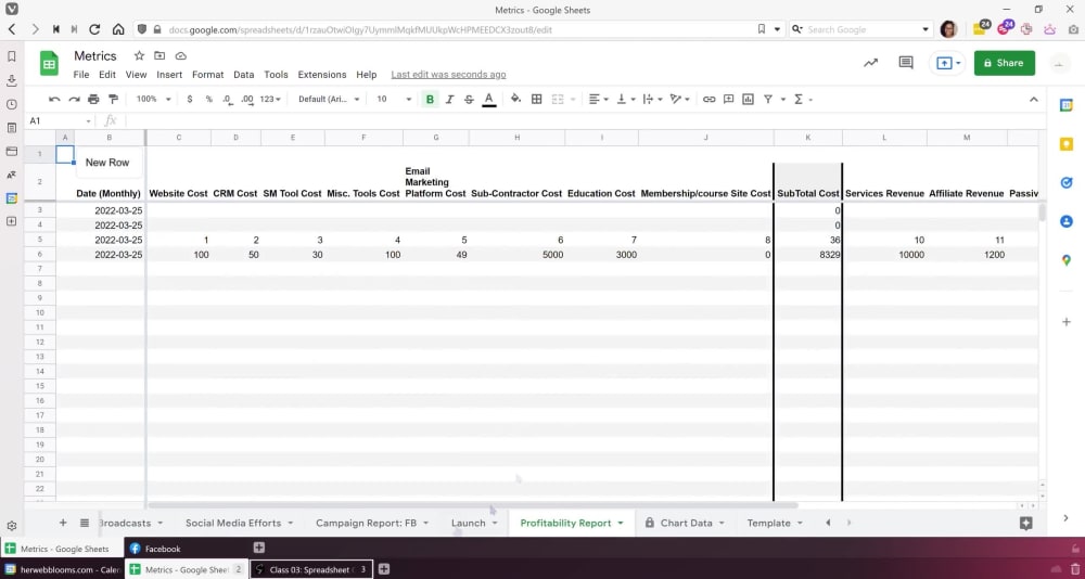 A customized spreadsheet tailored to your business | Upwork