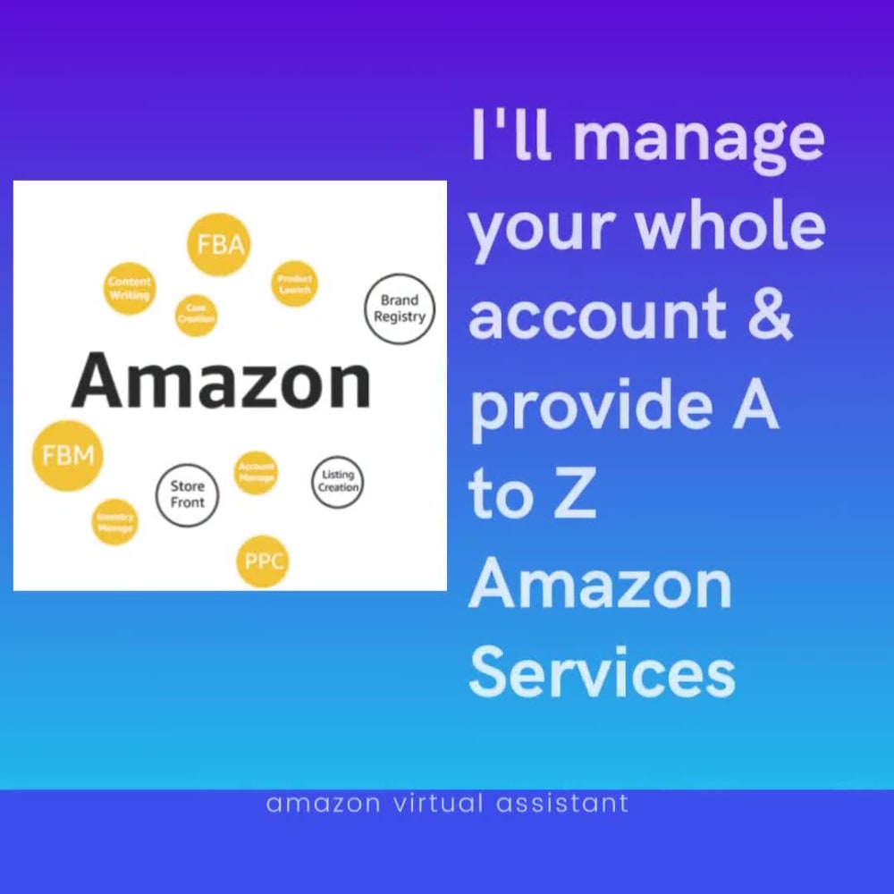 Amazon FBA Virtual Assistant Services | Amazon FBA Expert | PPC Ads | Upwork