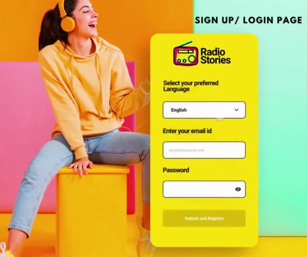 Creative signup and login page ui design | Upwork