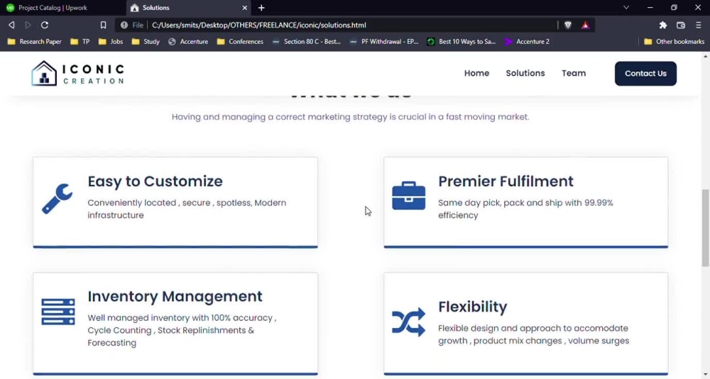 A fast, completely responsive landing page made with pure HTML, CSS ...