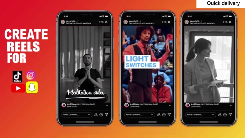 Instagram/tiktok reels video content creating and edit | Upwork