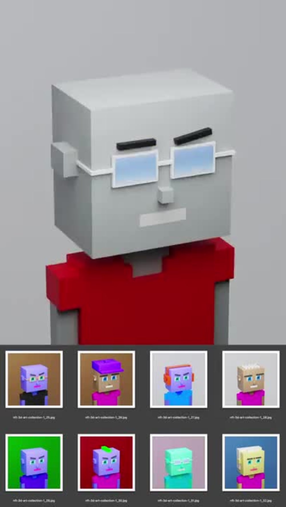 Amazing 3D NFT Collection Design In Smooth Voxel Art (1K, 5K, 10K) | Upwork