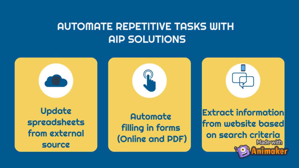 Custom automation of repetitive tasks that will reduce errors & save ...