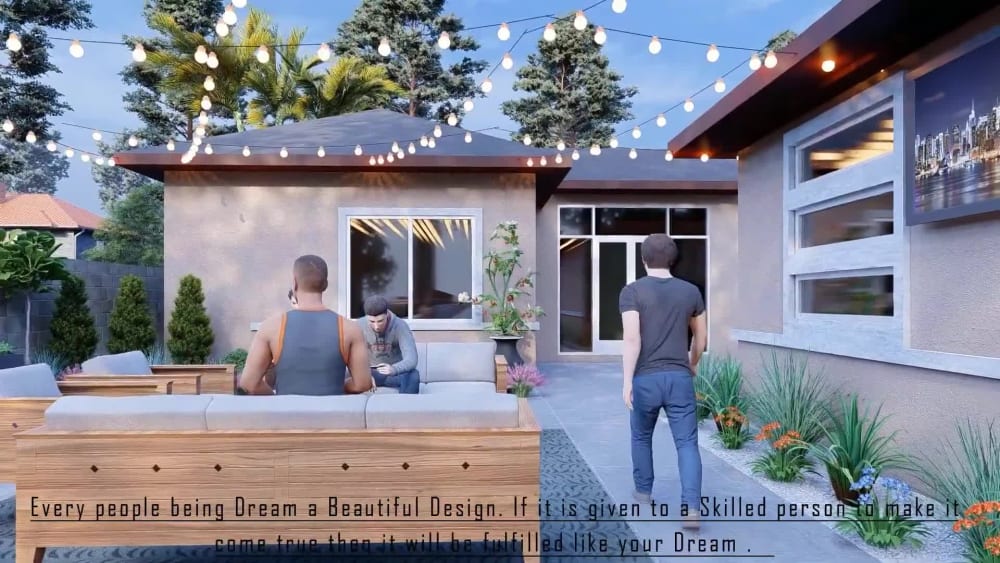 Amazing 3d landscape, backyard, pool, garden, patio design | Upwork