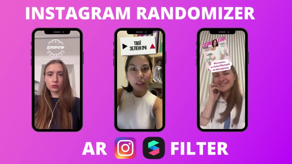 Randomiser filter for Instagram (Spark AR) | Upwork