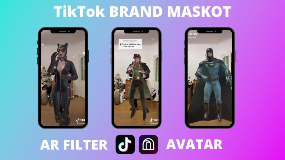 TikTok AR filter - brand maskot AR Avatar | Upwork
