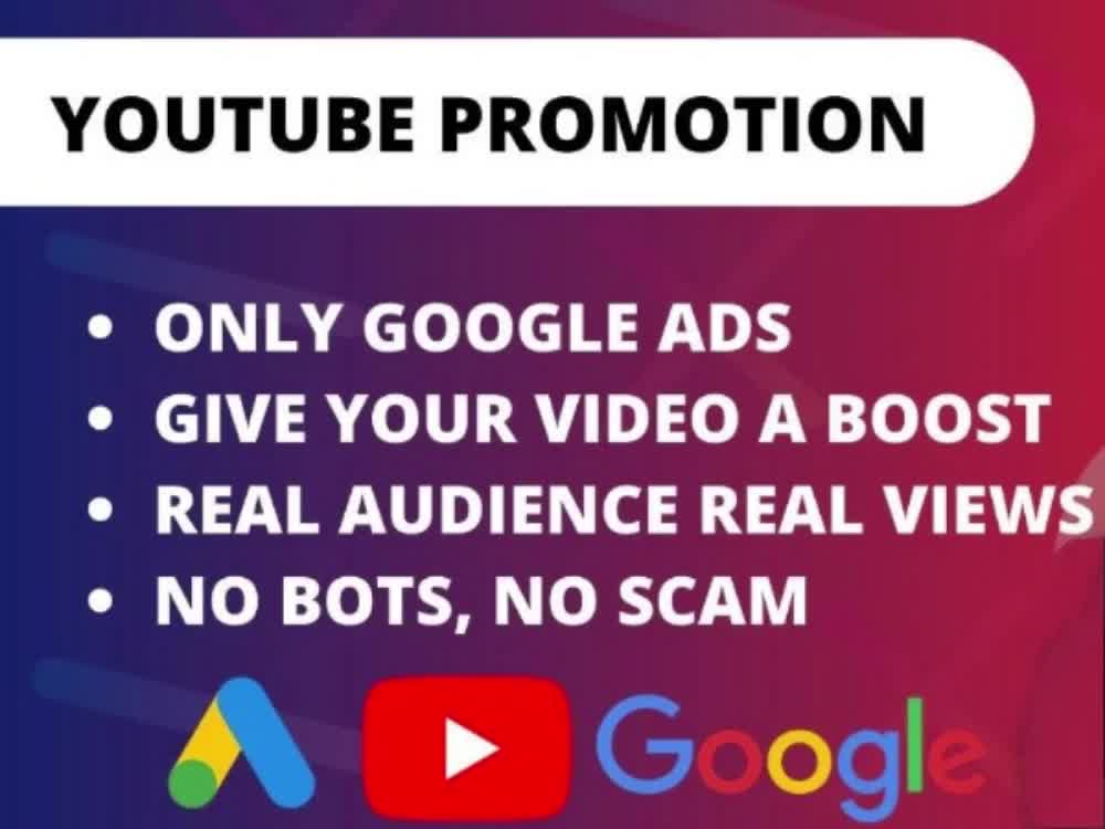 Organic promotion of your youtube video through google ads | Upwork