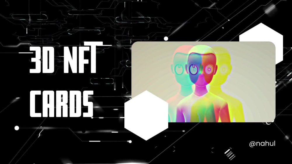 A 3d nft card animation with a parallax effect | Upwork