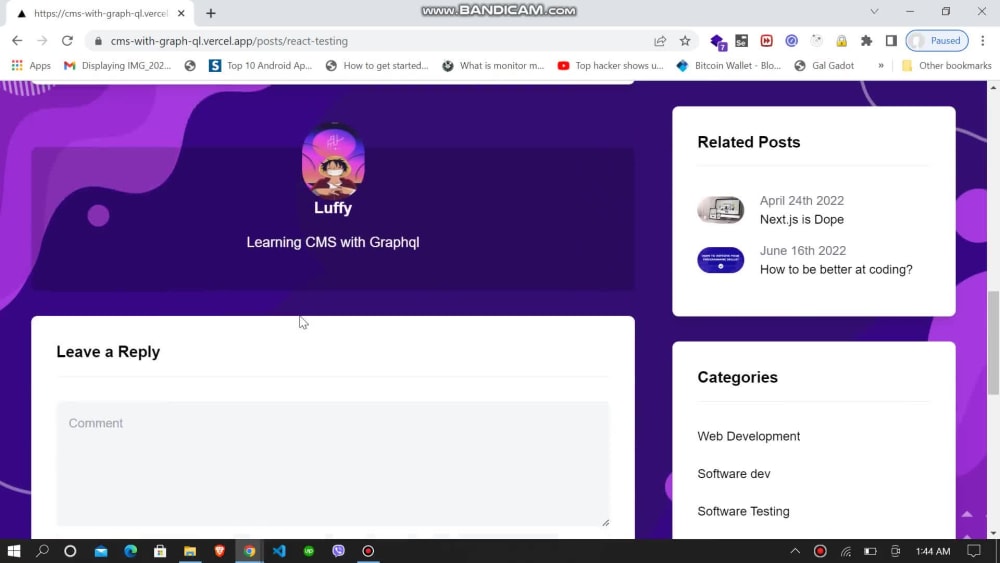 A fantastic blog web app with Next JS and TailwindCSS | Upwork