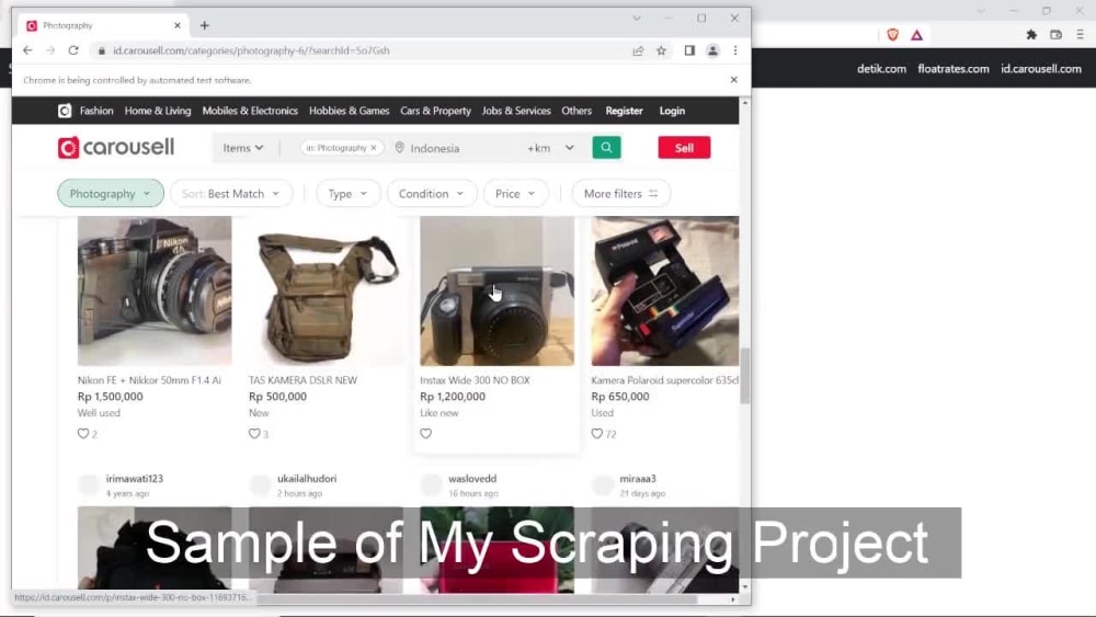 A scraping data in desired format (CSV, JSON, XLSX) | Upwork